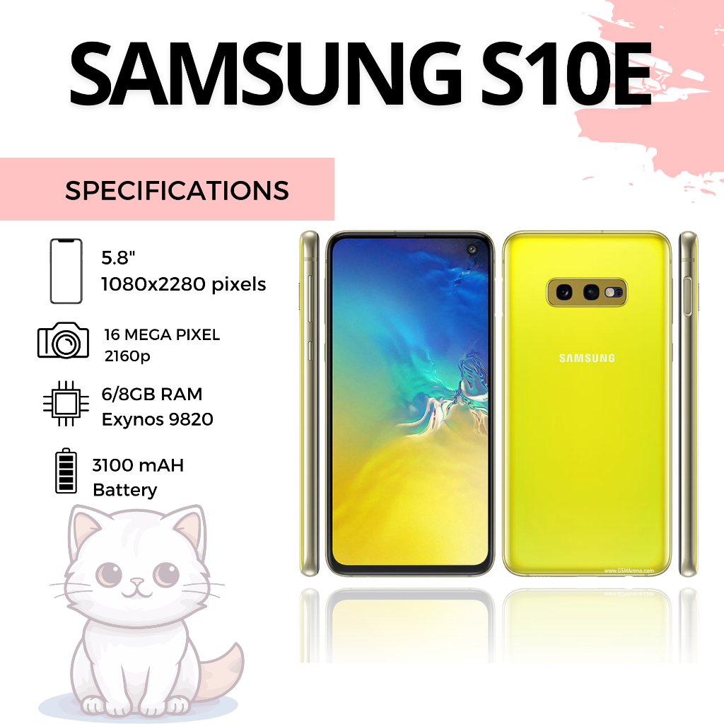 Jual Samsung Galaxy S10E 6/128GB [ SINYAL PERMANEN] GOOD CONDITIONS Second BEKAS ORIGINAL 100% ...