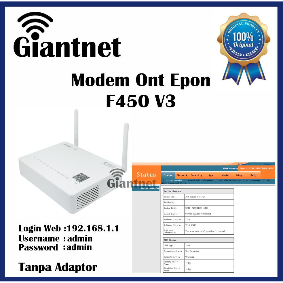 Jual Modem Ont Epon F450 V3 Second | Shopee Indonesia
