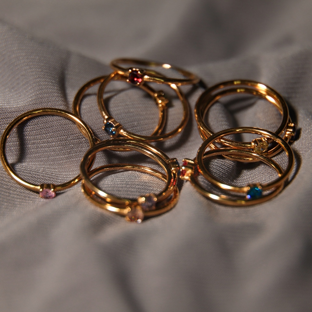 Jual EPHRA Artemis Ring | Cincin Wanita Simple Lapis Emas | Daily Wear ...