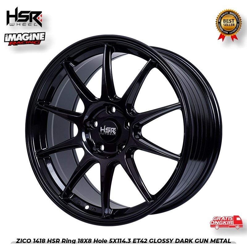 Jual Velg racing mobil ring 18 mazda 3 xpander innova camry pcd 5x114,3 Hsr zico | Shopee Indonesia