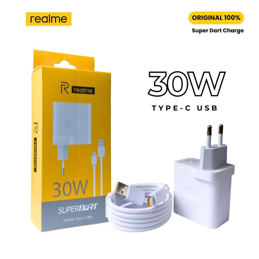 Jual [New] Charger Casan Realme type c Original 100% 30w / 120w SUPERDART Garansi 1Tahun Casan ...