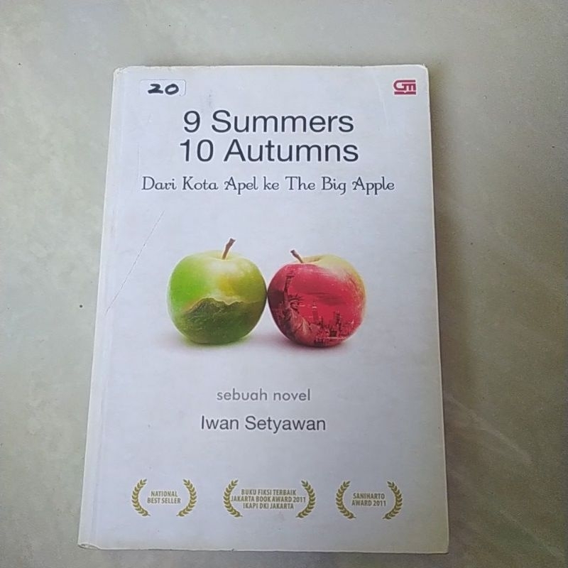 Jual Buku Novel 9 Summers 10 Autumns: Dari Kota Apel ke The Big Apple ...