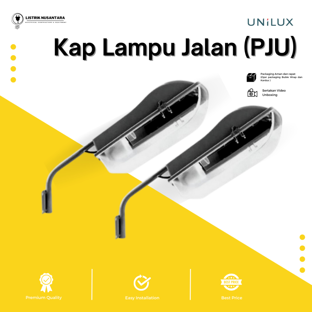 Jual Kap Lampu Jalan PJU E27 UNILUX | Lampu Penerangan Jalan Umum | Shopee Indonesia
