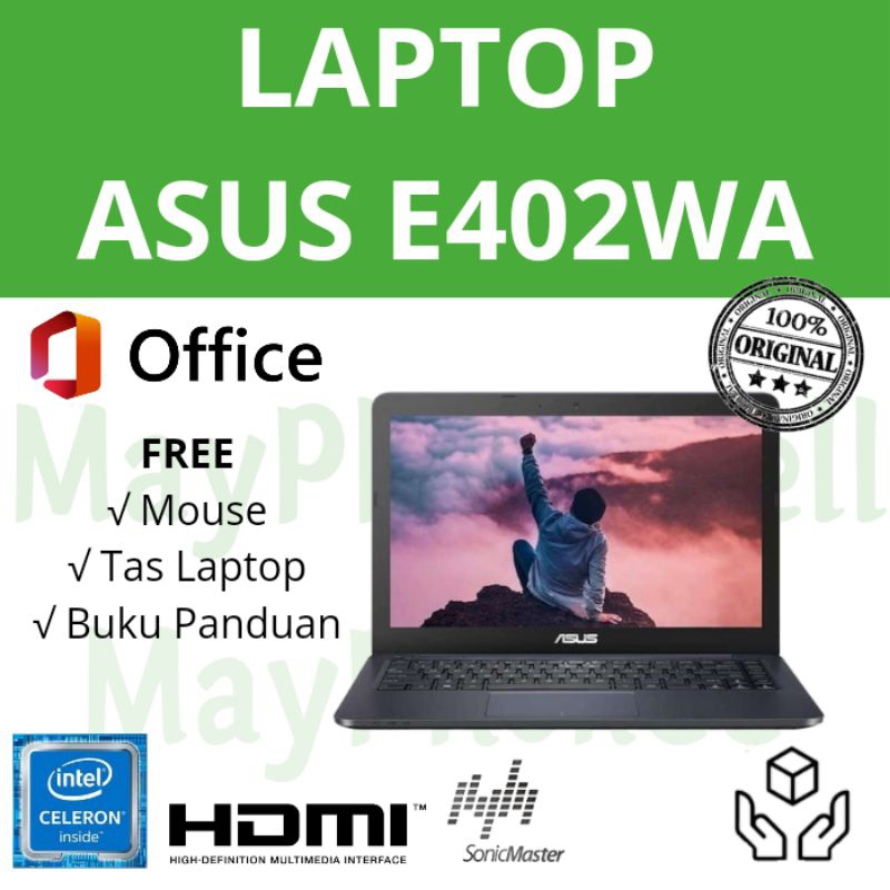 Jual Laptop Asus E402 WA AMD E2-6110 Ram 4GB- HDD Layar 14inch | Shopee ...