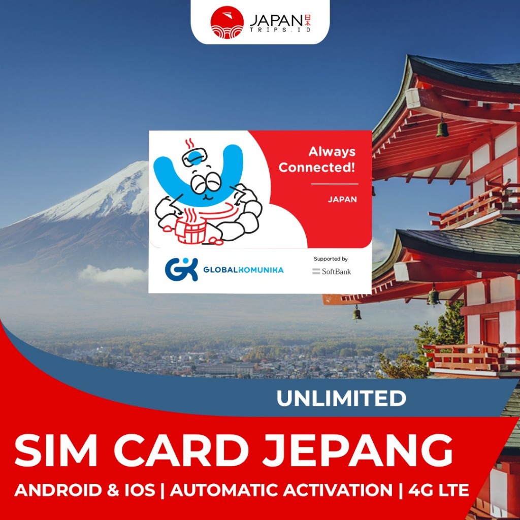 Jual Simcard Jepang Full Unlimited Data / Japan Sim Card Kartu Kuota ...