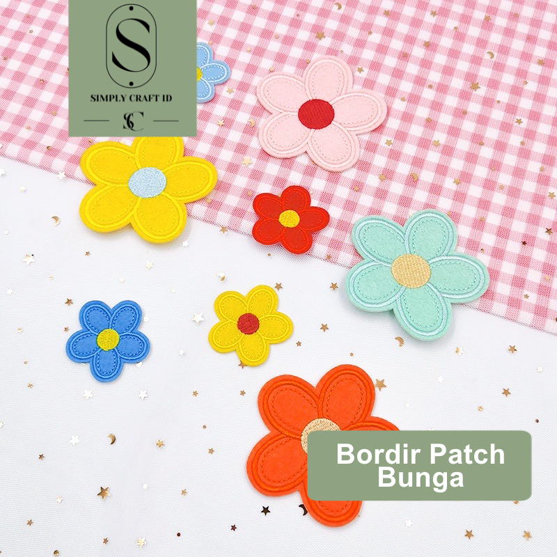 Jual Simply Craft ID - BORDIR PATCH IRON ON BUNGA / PATCH BORDIR IRON ...