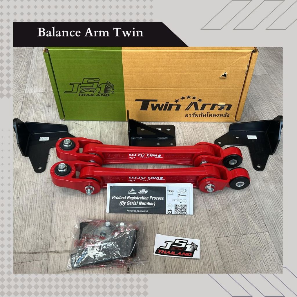 Jual Twin Arm Innova Zenix JS1 Original Thailand Merah | Shopee Indonesia