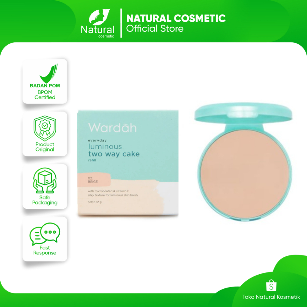 Jual Wardah Everyday Luminous Two Way Cake Refil | Shopee Indonesia