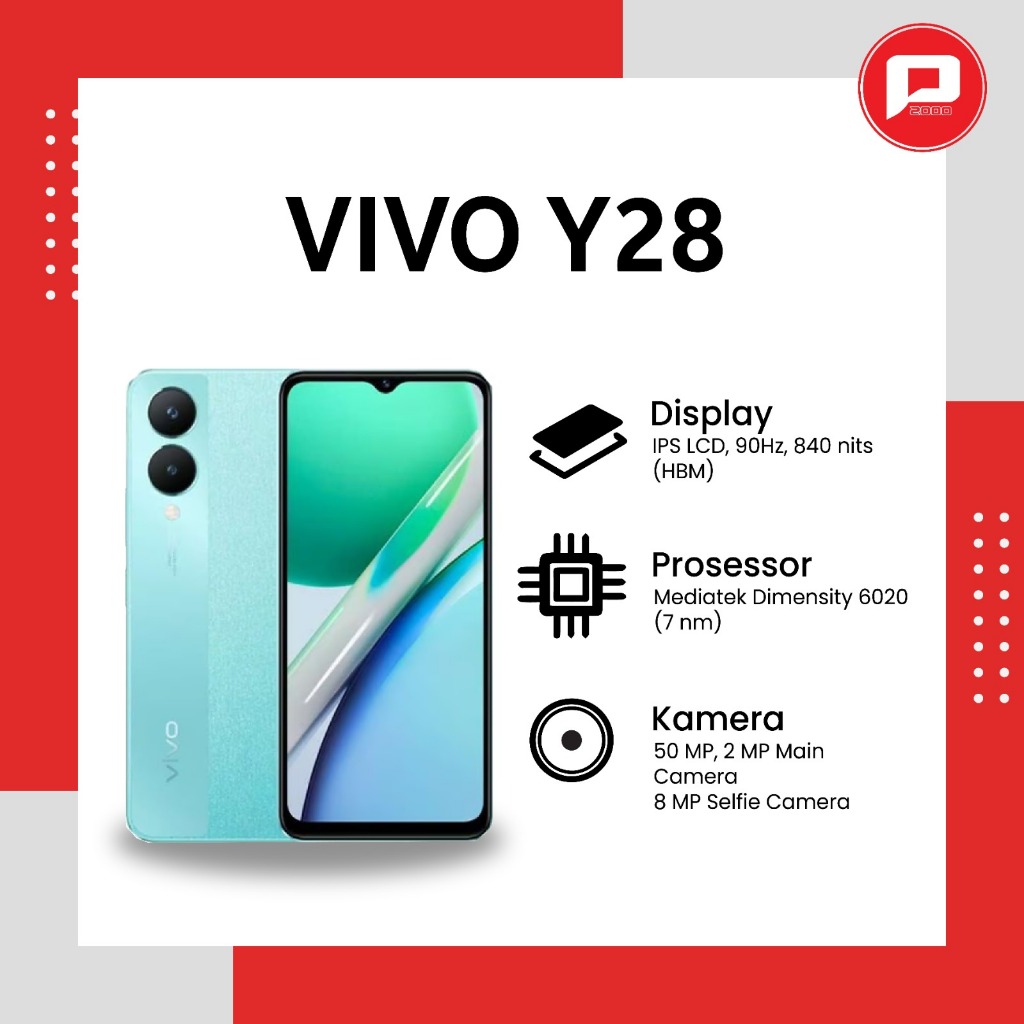 Jual VIVO Y28 6/128GB 8/128GB 8/256GB - Garansi Resmi | Shopee Indonesia