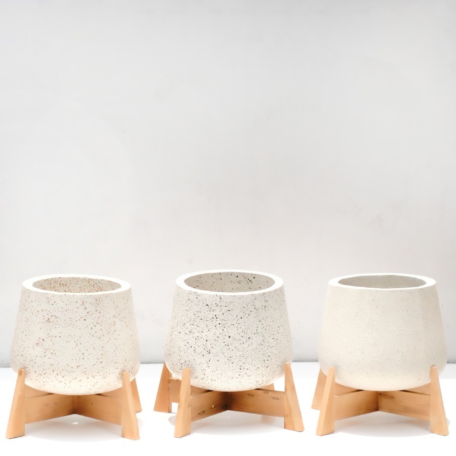 Jual POT TANAMAN TERAZZO MEDIUM CANNON | Shopee Indonesia