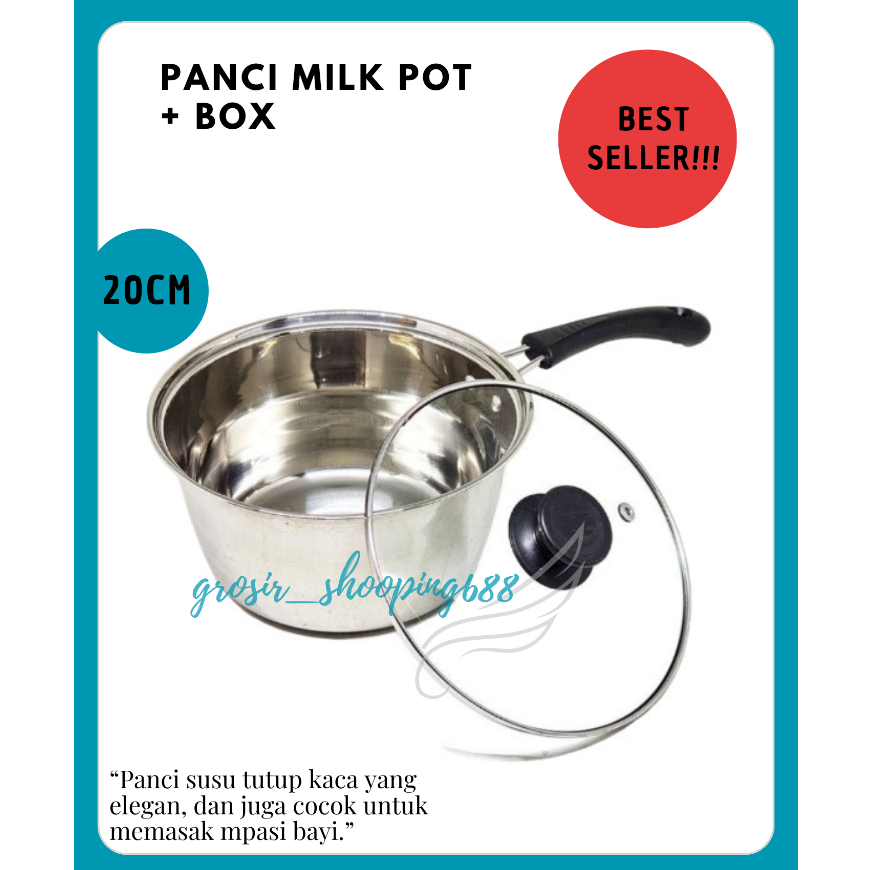 Jual GS Panci Susu / Panci Indomie / Panci Stainless Steel Ukuran 20cm ...