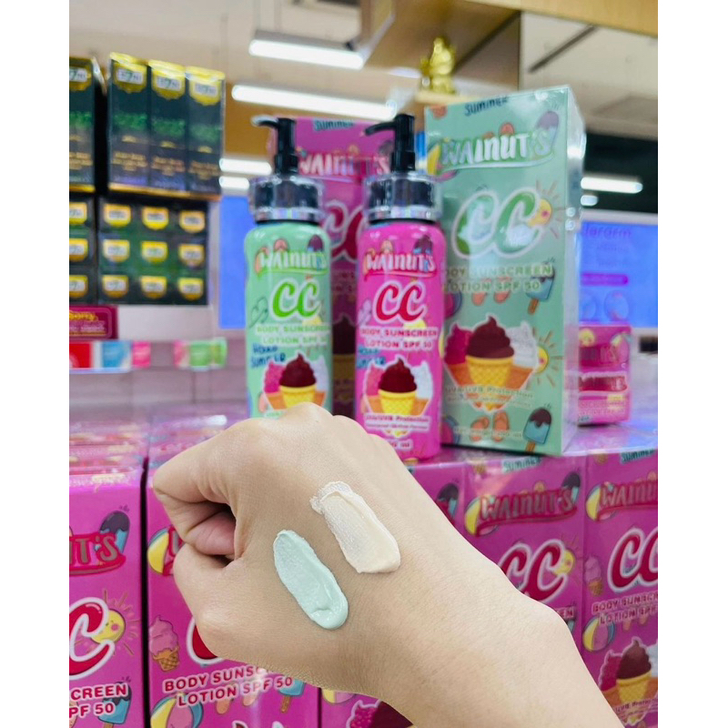 Jual CC WALNUTS BODY SUNSCREEN LOTION 200ML SPF50 UVA/ UVB PROTECTION ...