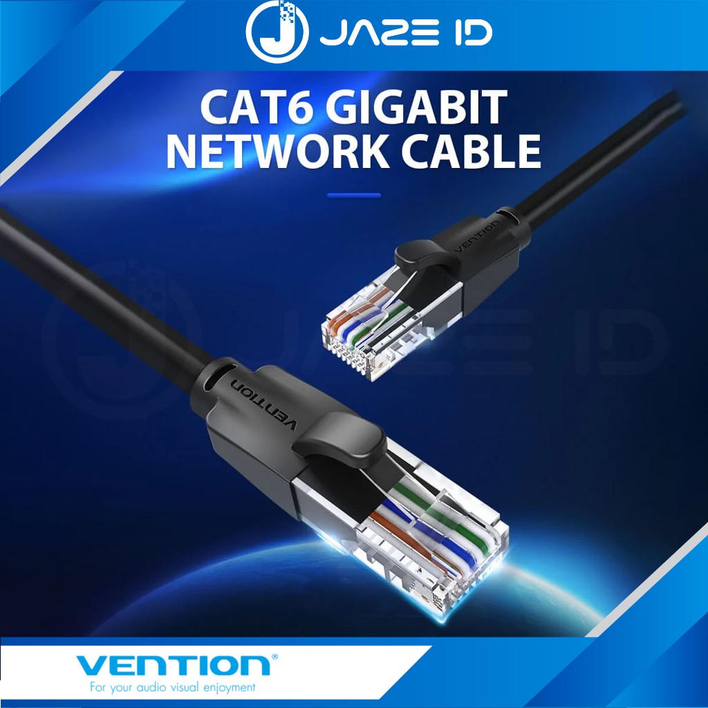 Jual Vention Kabel LAN Cat6 UTP Gigabit Ethernet RJ45 Network 0.5m 1m 1 ...