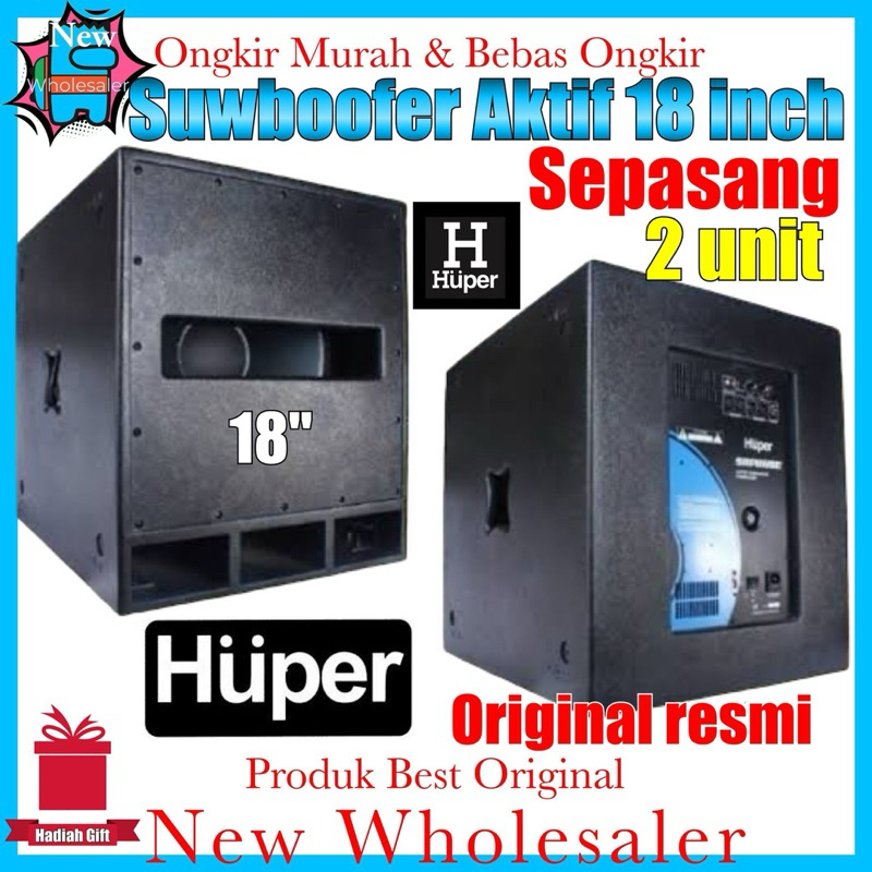 Jual Subwoofer Aktif Double power Huper 18 inch SRP118Se Original resmi ...