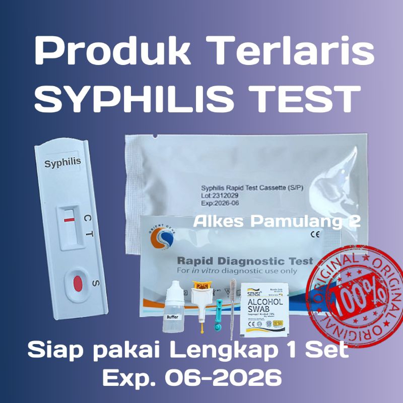 Jual TP Sifilis Card Test - Tes Syphilis Cassette Satuan 1pcs/set ...