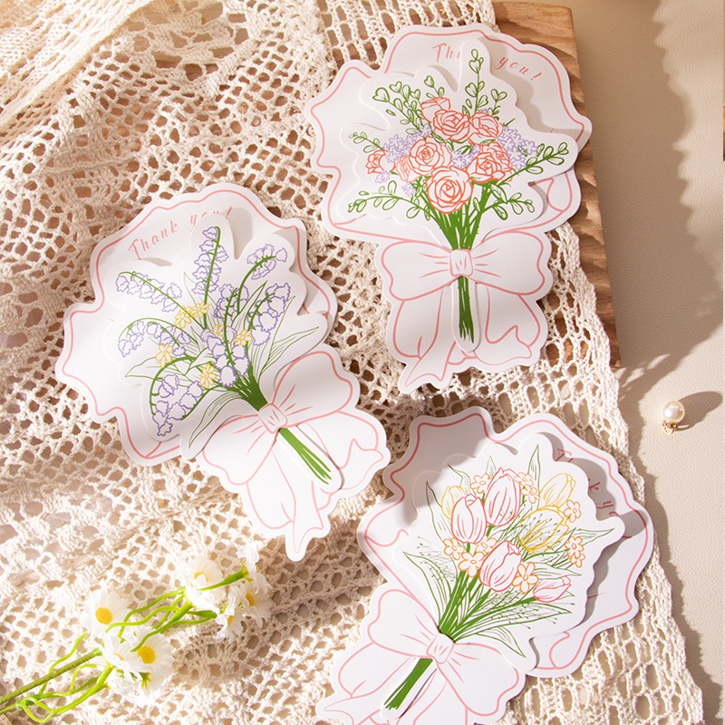 Jual thankyou card bunga - kartu terimakasih - flower and card - kartu ...