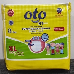 Jual PRODUCT TERPOPULER Oto Adult Diapers Popok Dewasa Model Celana Adult Pants XL isi 8 ...