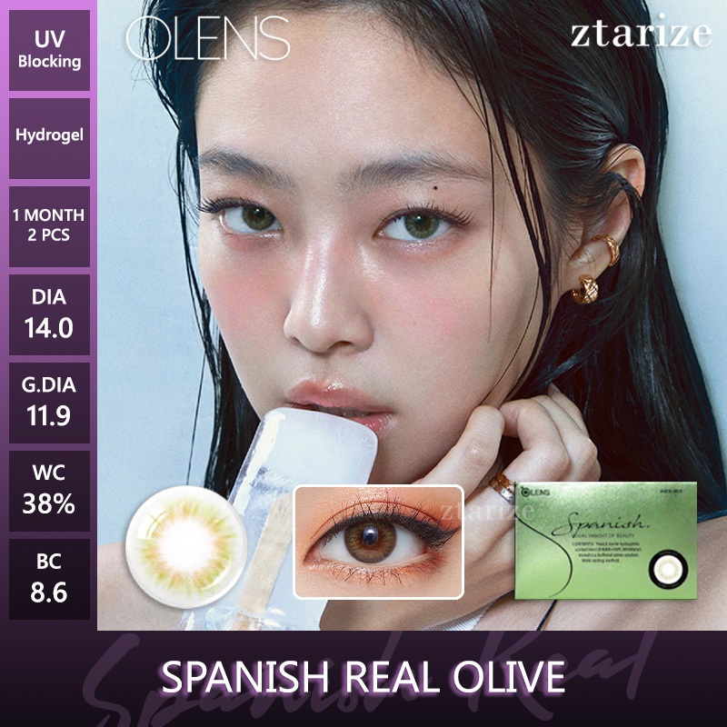 Jual ztarize - Ready Stock - OLENS 🇰🇷 Spanish Real Olive 1 Month Soft ...