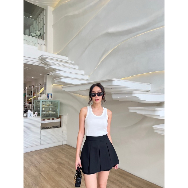 Jual Katerine Skort (Korean Layer Pleated Shorts Lealea Studio Import Bangkok) | Shopee Indonesia