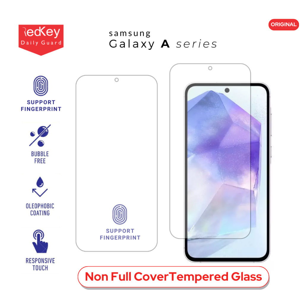 Jual Redkey Tempered Glass Samsung Galaxy A55 A35 A25 A15 A54 A34 A24 A14 A53 A33 A23 A13 A52 ...