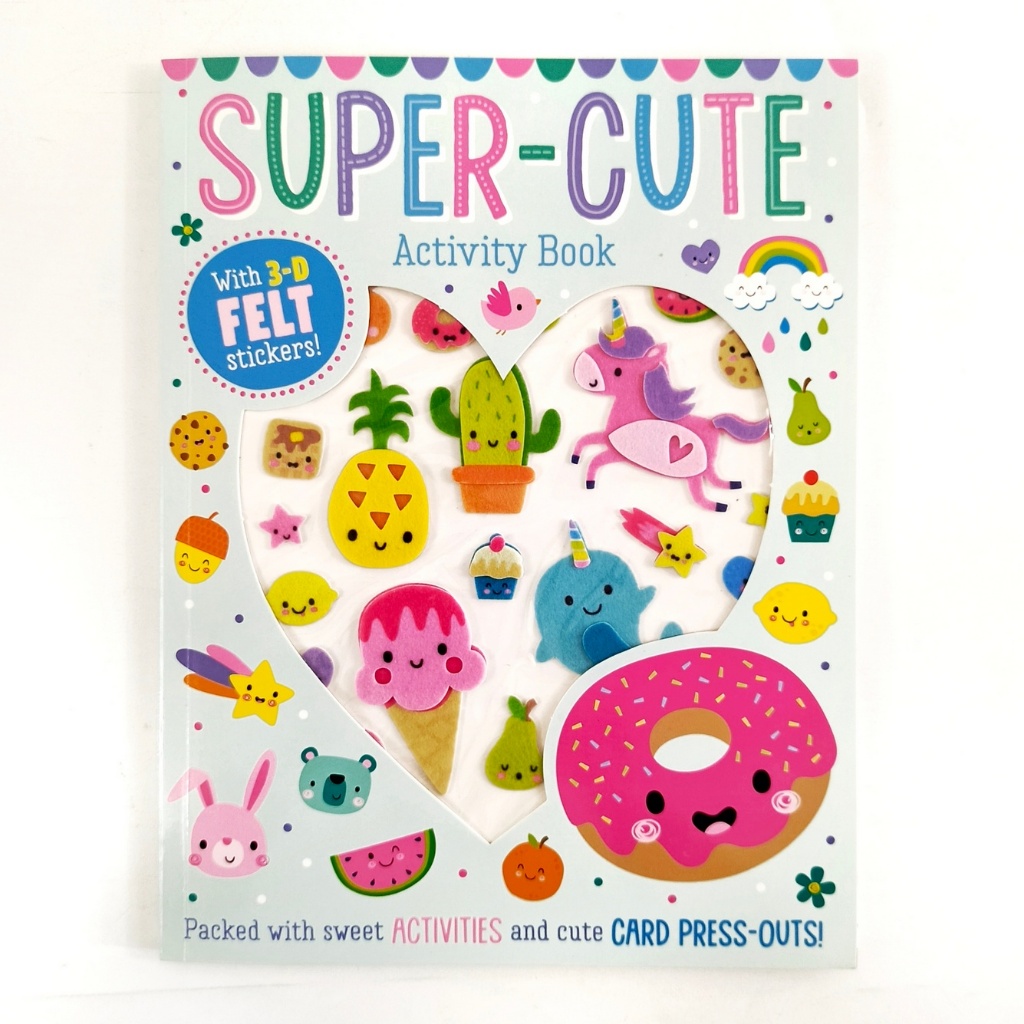 Jual ORIGINAL Super Cute Activity Book with 3D Felt Stickers - Leon ...