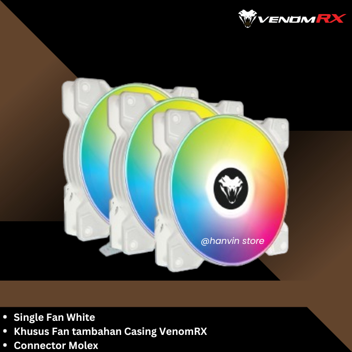 Jual Fan Casing ARGB White VenomRX (Single Fan khusus Casing VenomRX ...