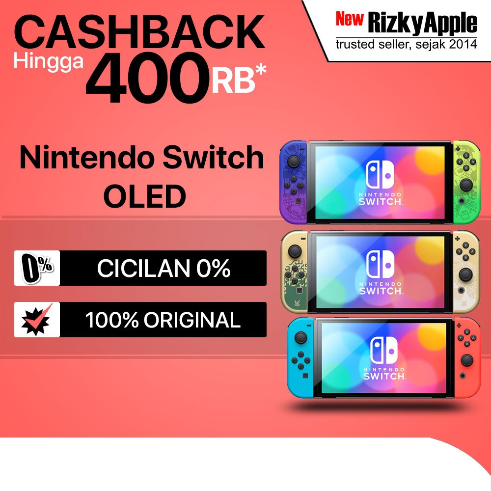 Jual Nintendo Switch OLED Neon / White / Legend Zelda / Mario Red ...