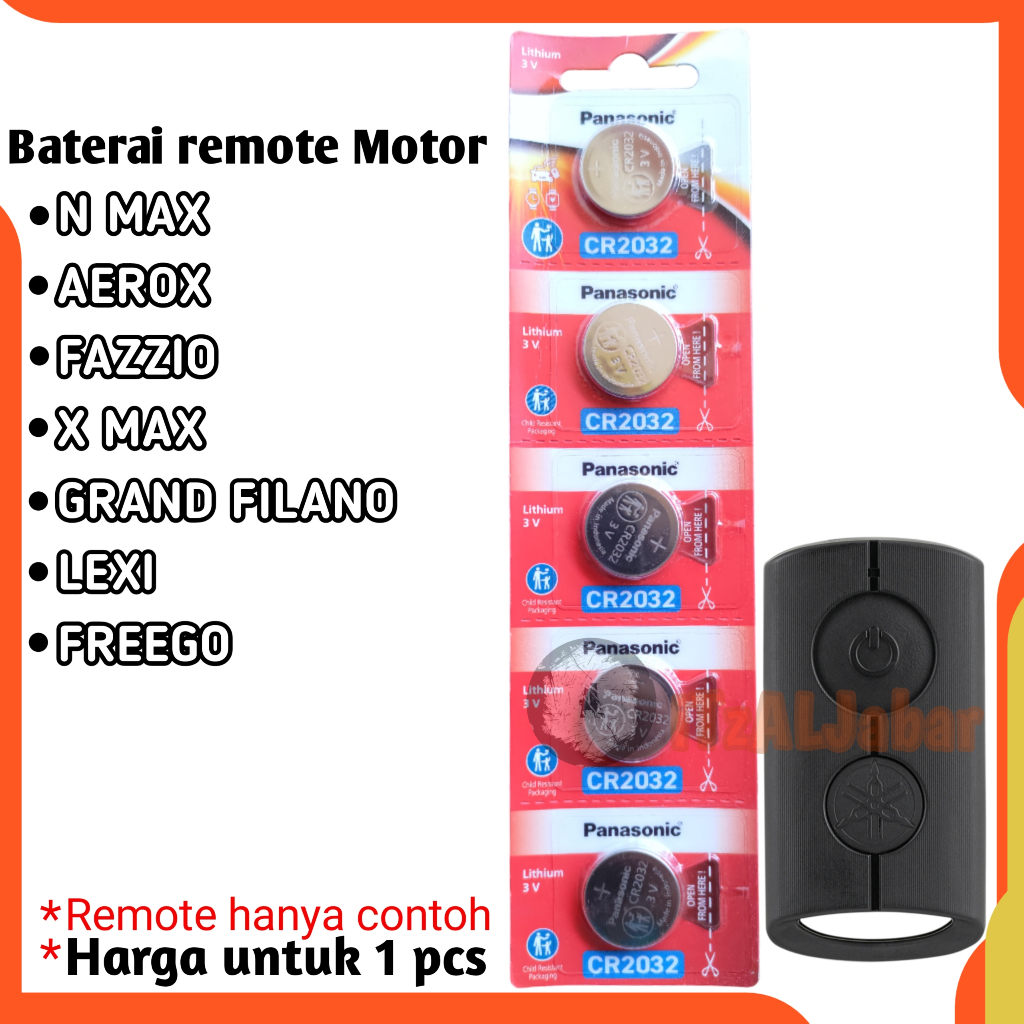 Jual Baterai remote motor GRAND FILANO LEXI Batre remot keyless FAZZIO ...