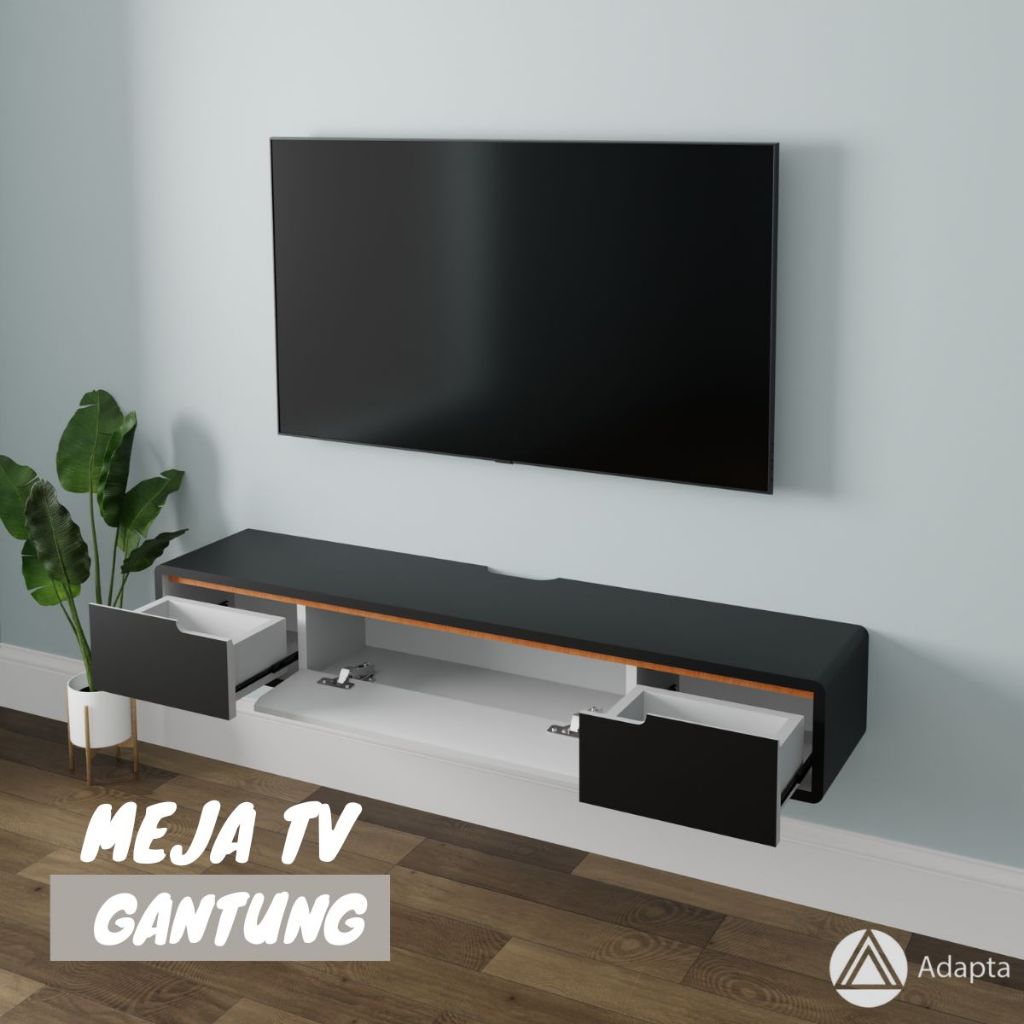 Jual Adapta - Meja TV Minimalis Modern- Lemari TV Gantung- Meja TV ...