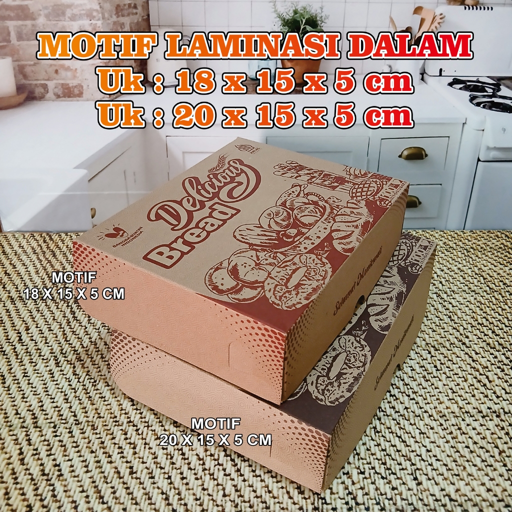 Jual Box Roti Bakar Porsi Besar, Box Roti Bakar, Dus Brownies | Shopee ...