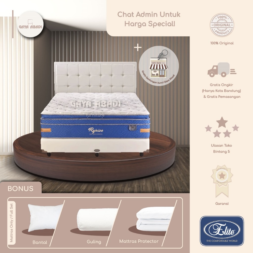 Jual Springbed Elite Rejoice / Kasur Elite Rejoice - Elite Springbed ...