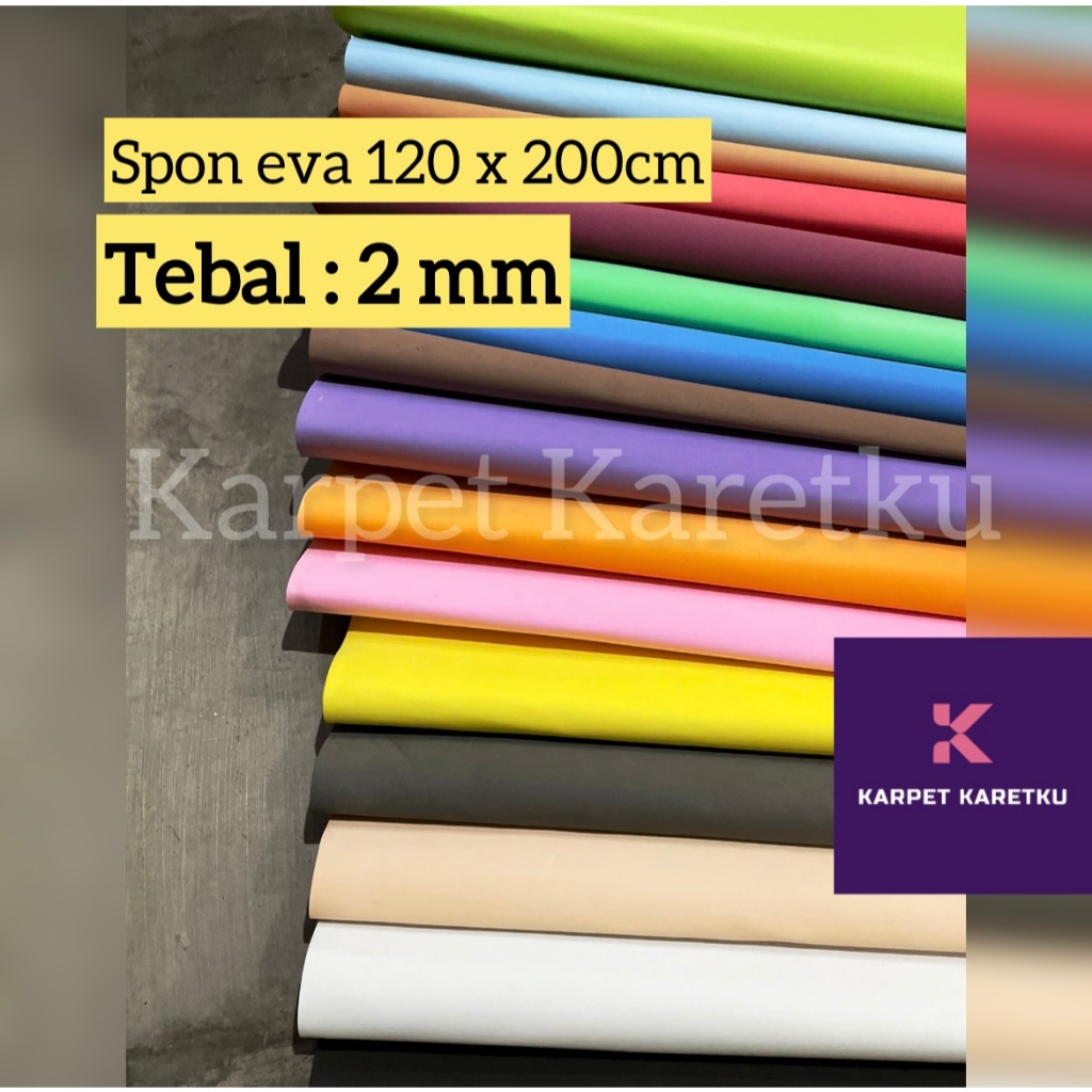 Jual Spon Eva POLOS// Busa Ati 2mm (120x200cm) // Eva Foam Polos ...