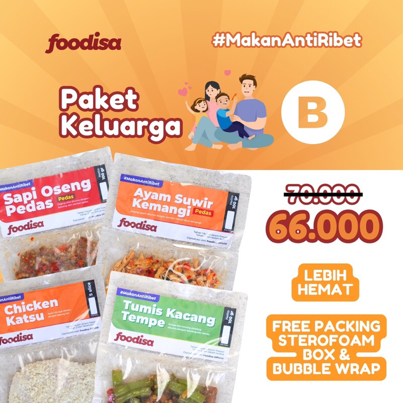 Jual PAKET KELUARGA (B) - Foodisa Frozen Food Lauk Sayur Makanan ...