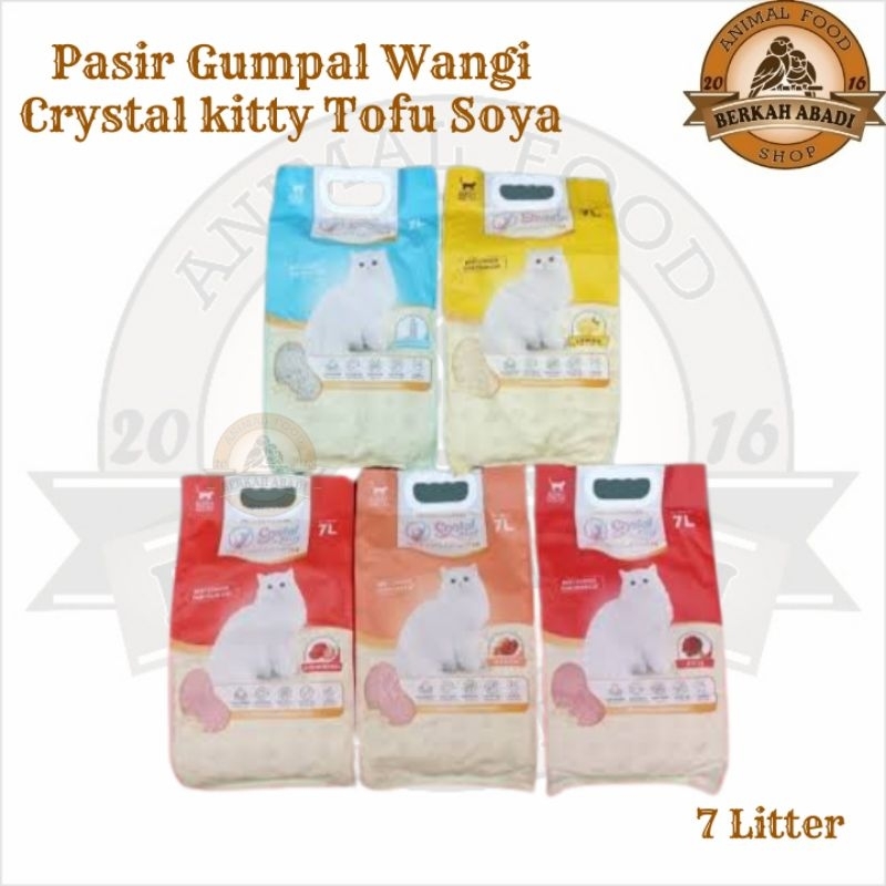 Jual PASIR TOFU CRYSTAL KITTY PREMIUM CAT LITTER PASIR GUMPAL WANGI 7 L ...