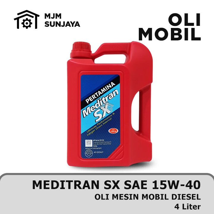 Jual Oli Mesin Pertamina Meditran SX SAE 15W-40 4 Liter Diesel Solar Galon 4Liter 15W40 Mineral ...