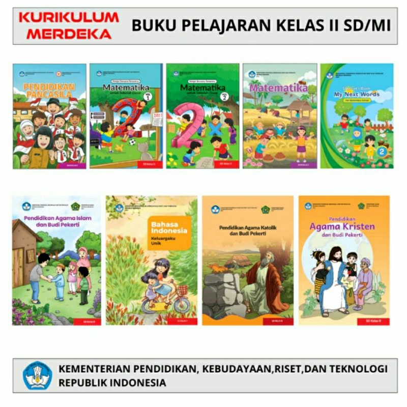 Jual BUKU KELAS 2 SD/MI KURIKULUM MERDEKA / Buku Pelajaran SD | Shopee ...