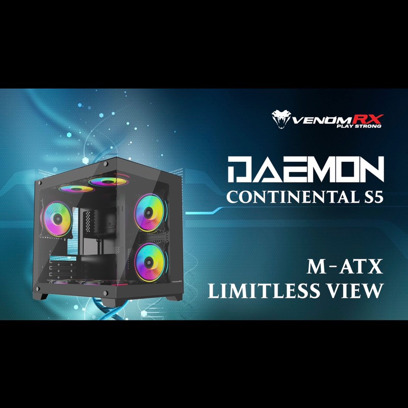 Jual VENOM RX DAEMON CONTINENTAL S5 BLACK | Shopee Indonesia