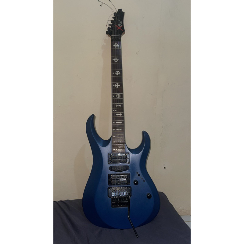 Jual [Original] Gitar Listrik Cort x6 - Blue Satin | Shopee Indonesia