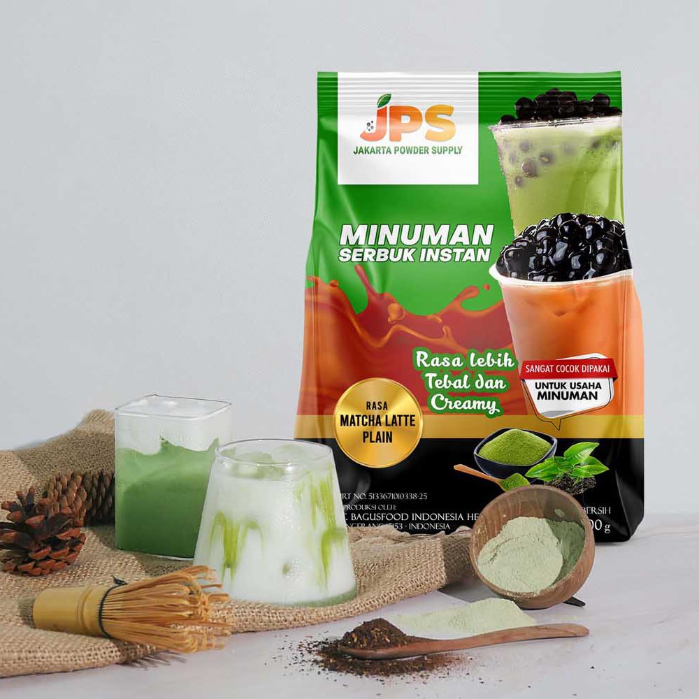 Jual JPS Plain Matcha Latte 1 kg Bubuk Minuman Premium Tanpa Gula / Serbuk Instan Teh / Jakarta ...