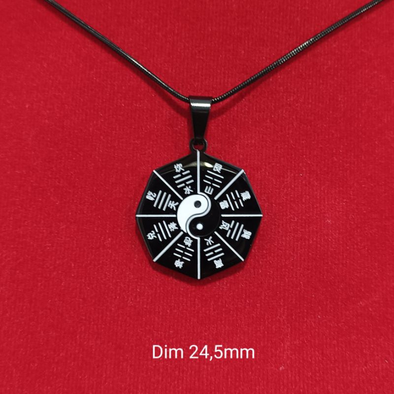 Jual Kalung Titanium Yin Yang Dan 8 Khua | Shopee Indonesia