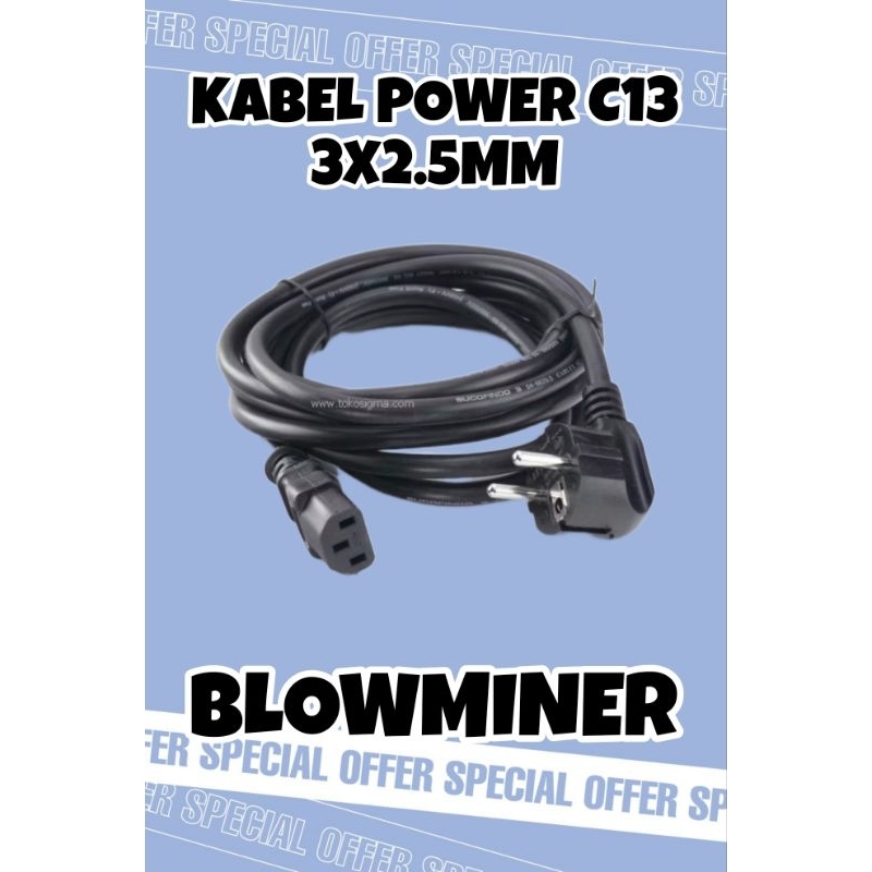 Jual Kabel Power PSU C13 3X2.5 MM SNI Cable Power Sucofindo | Shopee Indonesia