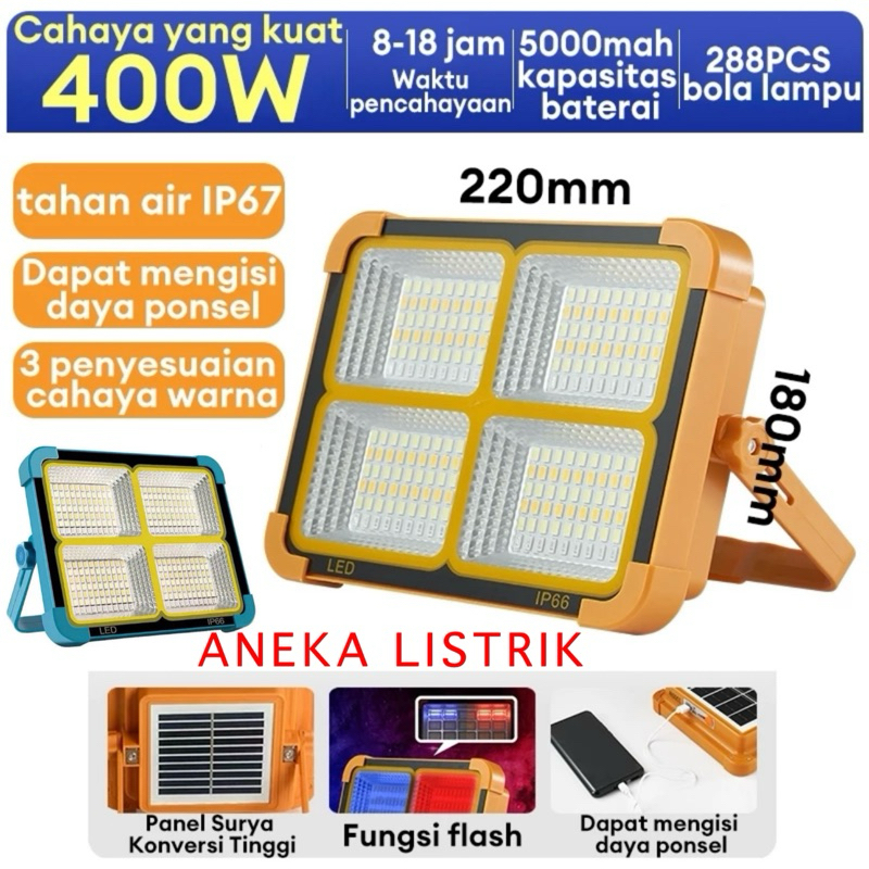Jual LAMPU LED SOLAR EMERGENCY / POWER SEL SURYA / LAMPU PANEL SURYA ...