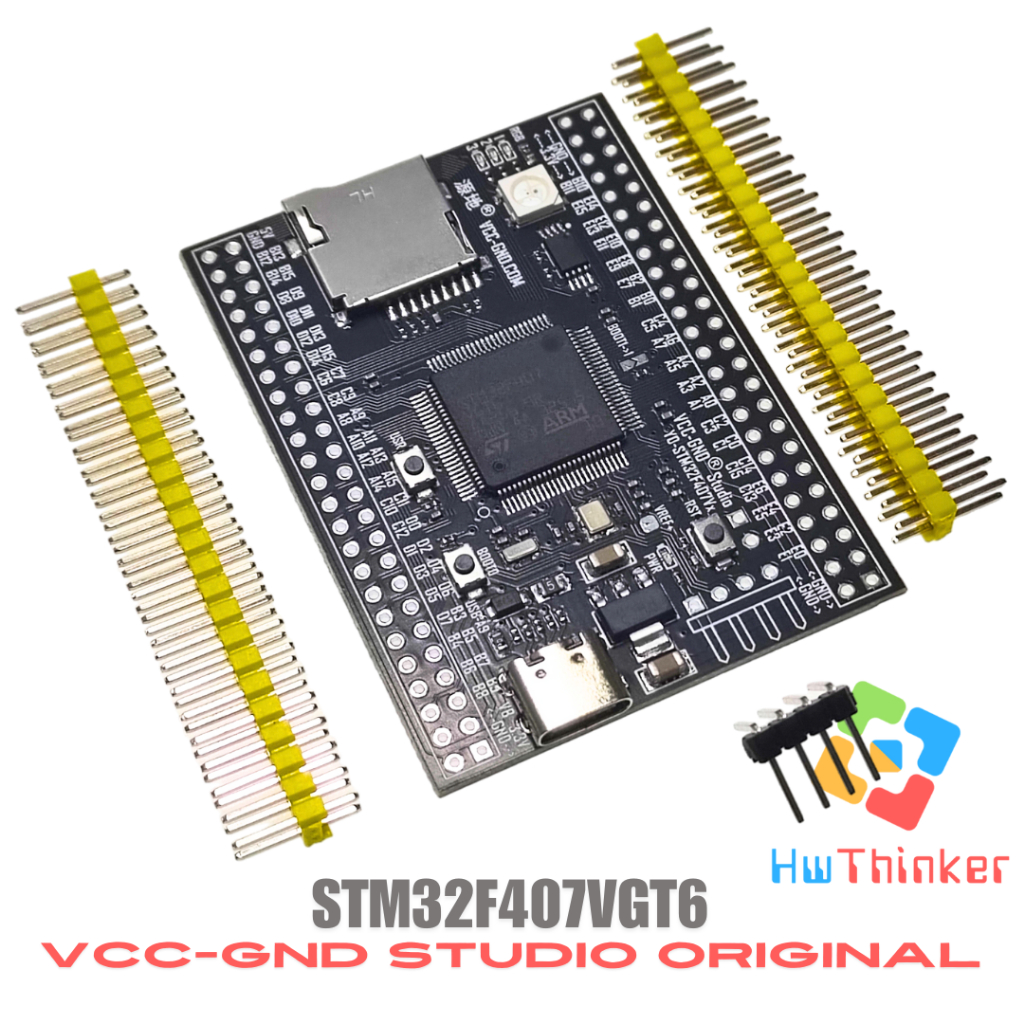 Jual VCC-GND Development Board YD-STM32F407VGT6 STM32F4 F407 STM32 +SD SLOT Cortex M4 USB Type-C ...