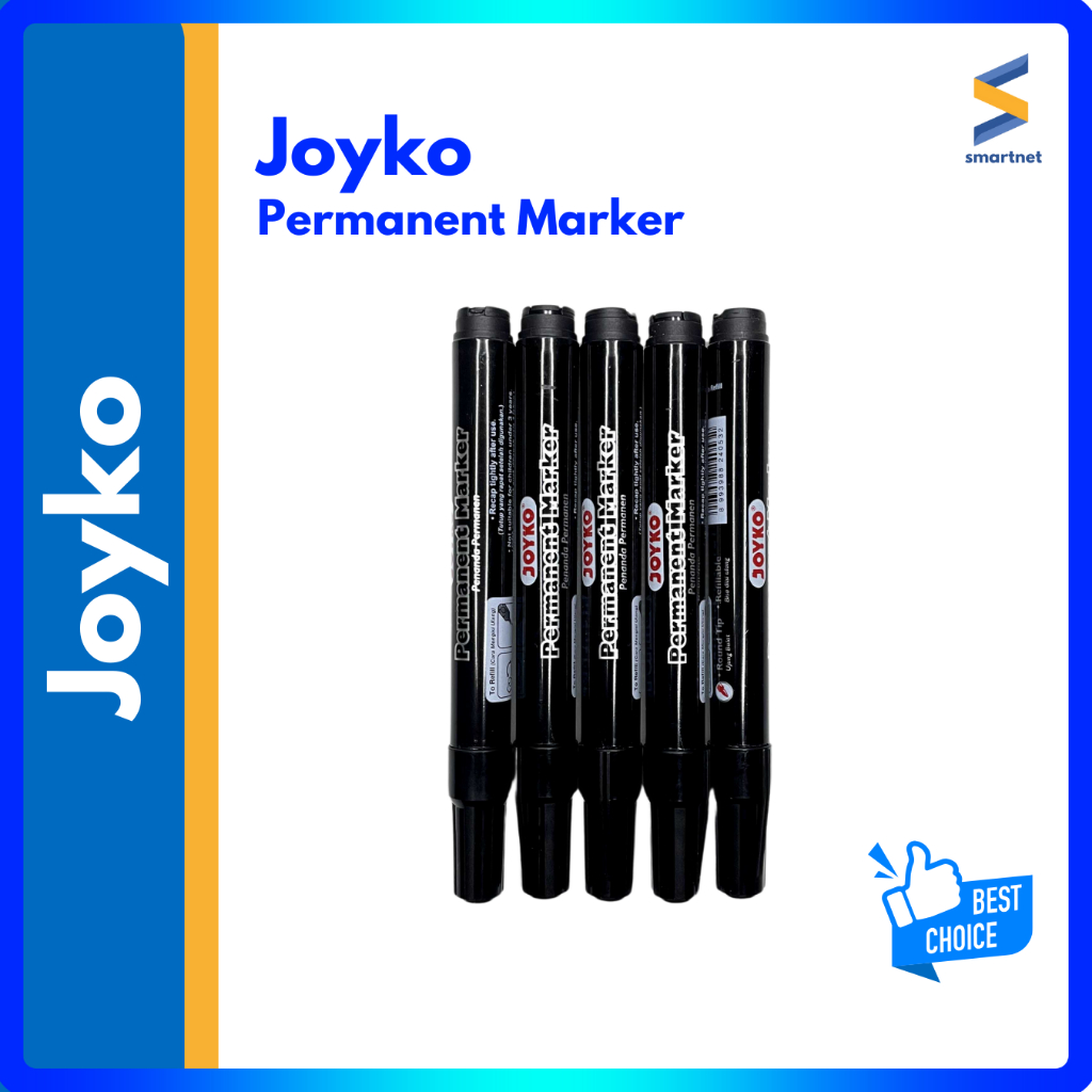 Jual joyko permanent marker warna hitam | Shopee Indonesia