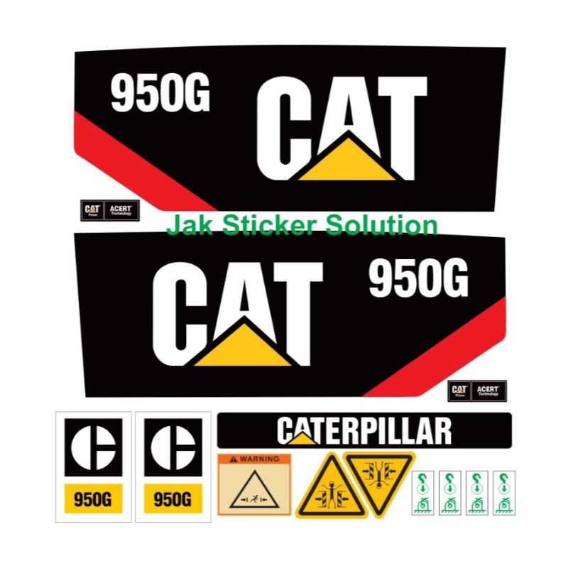 Jual Stiker Wheel Loader Cat 950G Sticker Caterpillar | Shopee Indonesia
