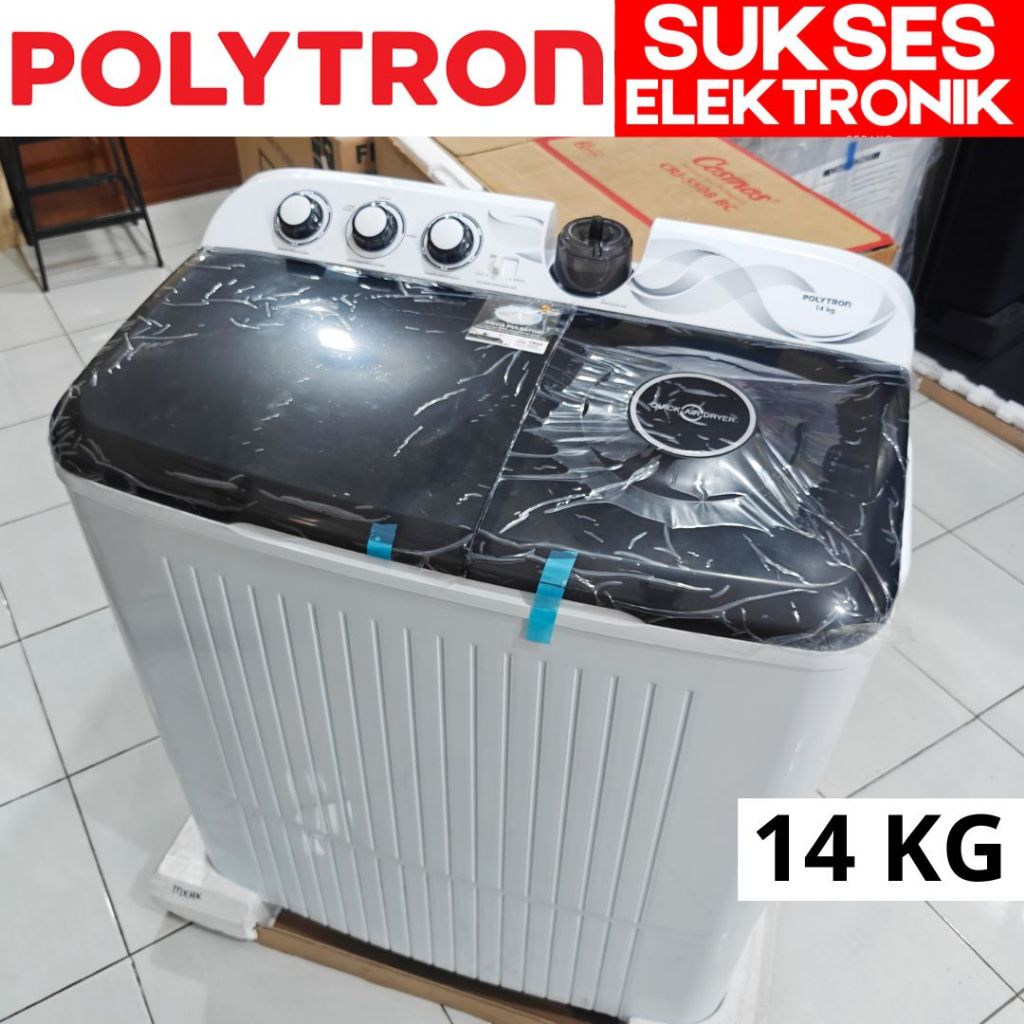 Jual MESIN CUCI POLYTRON 2 TABUNG 14 KG PWM-1403X / WASH MACHINE 14KG 14 KILO 14KILO PWM 1403 X ...