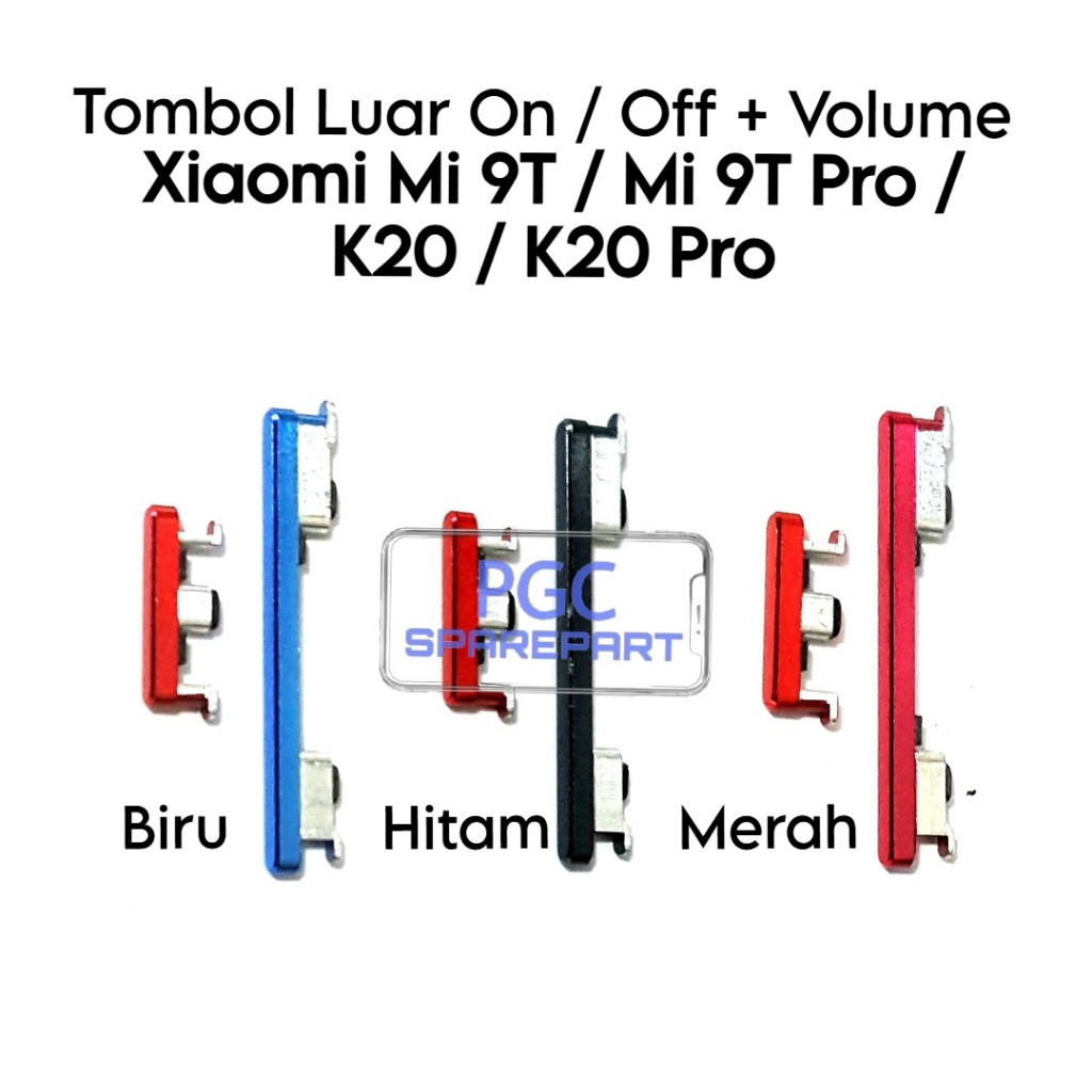 Jual Tombol Luar 1 Set Power On Off + Volume Xiaomi MI 9T / Mi9T / Mi ...