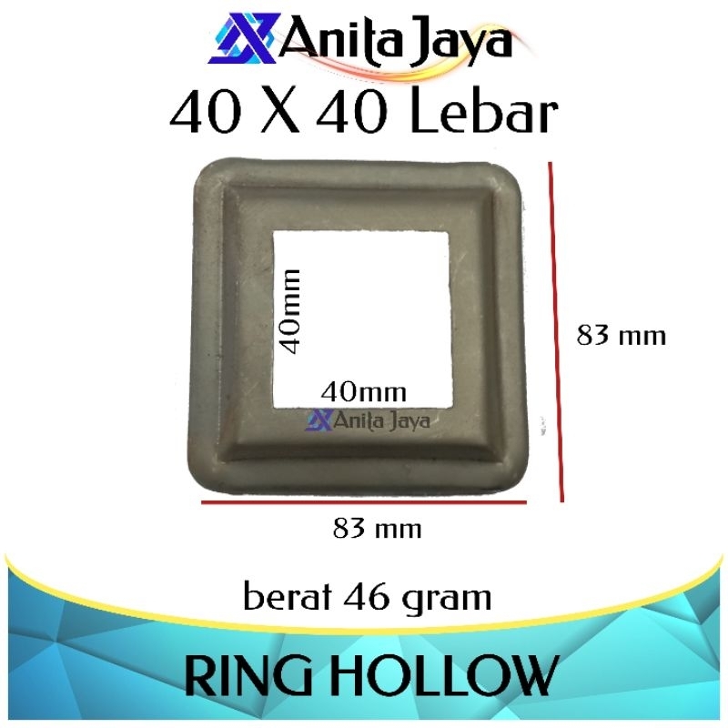 Jual ring hollow 40x40 LEBAR flange hollow besi plat tapak minimalis ...