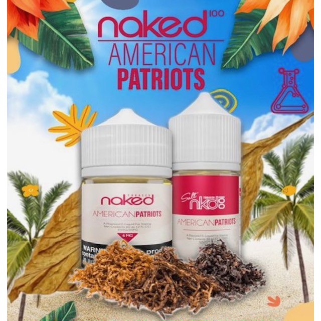 Jual NAKED 100 AMERICAN PATRIOT 60ML 3MG 6MG BY NAKED | Shopee Indonesia