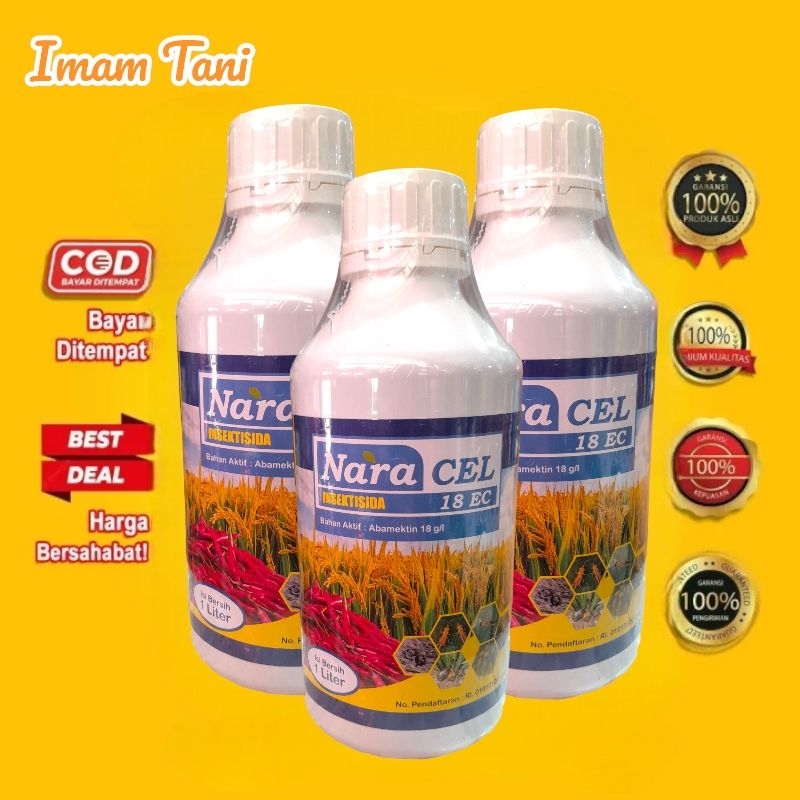 Jual Nara Cel Insektisida 18 EC - Bahan Aktif Abamektin 18 g/l - Kemasan 1liter - Nara Pati ...